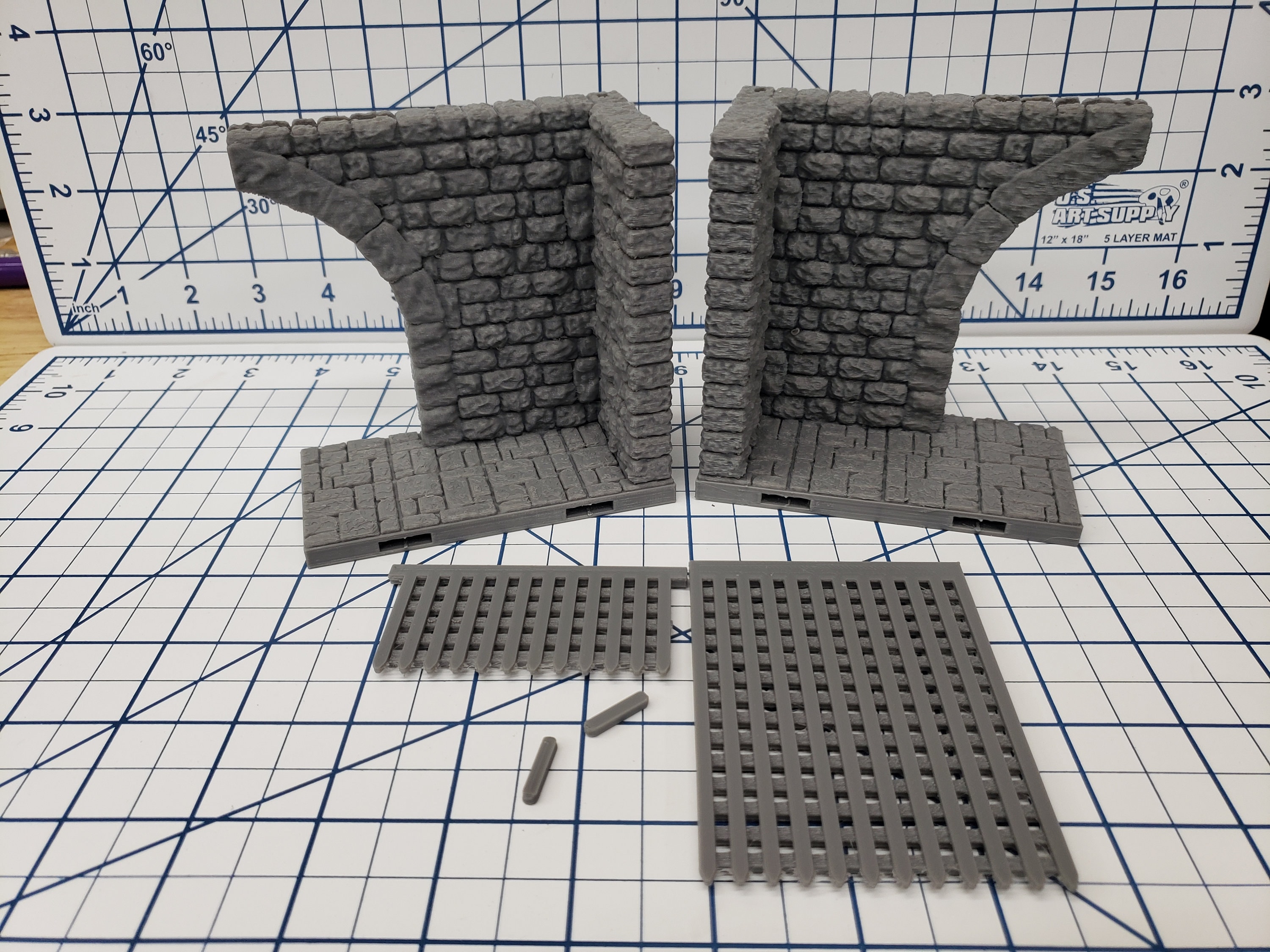 Castle Style Gatehouse Tiles Dragonlock DND Pathfinder - Etsy