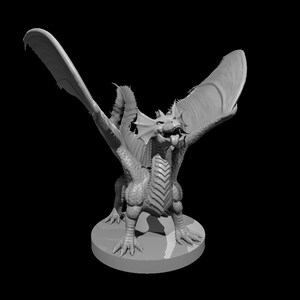 Wyrmling Brass Dragon Metallic Mini - DND - Pathfinder - Dungeons ...