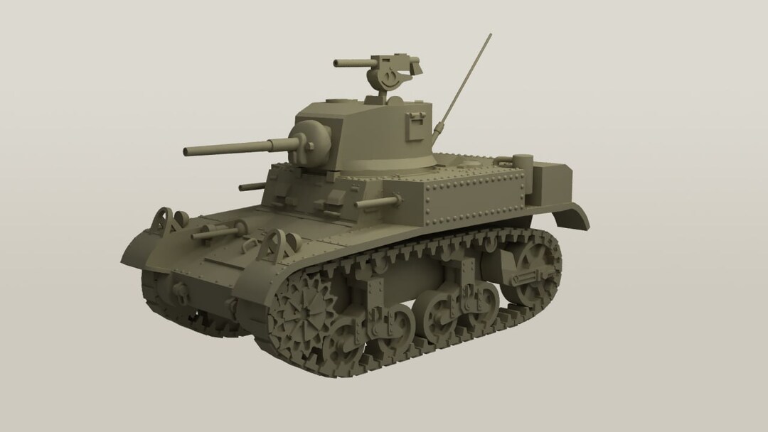 M3A1 (M3L) Stuart - Lend-lease Models - US Army - Great for Table Top ...