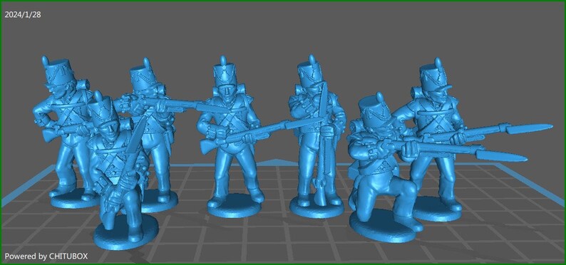 28mm Napoleonic Hanoverian Landwehr Elites Btg 1814-15 Skirmishing With ...