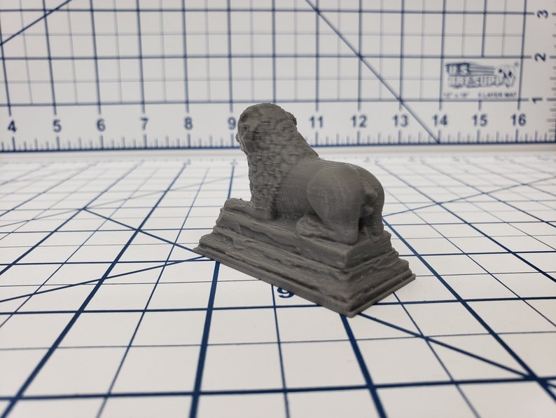 Lion Statue - Openforge - DND - Pathfinder - RPG - Dungeon & Dragons ...