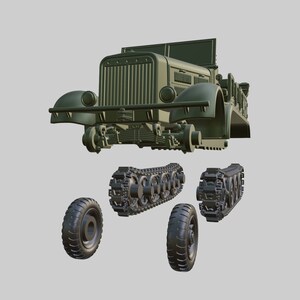 Breda 61 Artillery Tractor - Italian Army - 28mm Scale - Wargame3d - Etsy