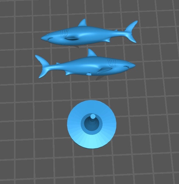 Reef Shark Mini in 3 Pieces DND Pathfinder Dungeons & | Etsy