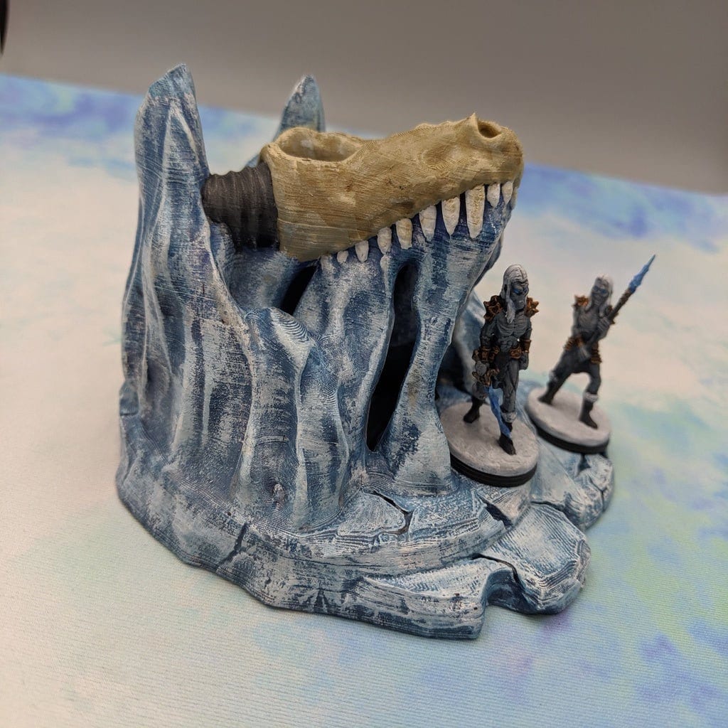 Openforge Icy Dragon Skull Cave Entrance Tabletop DND | Etsy