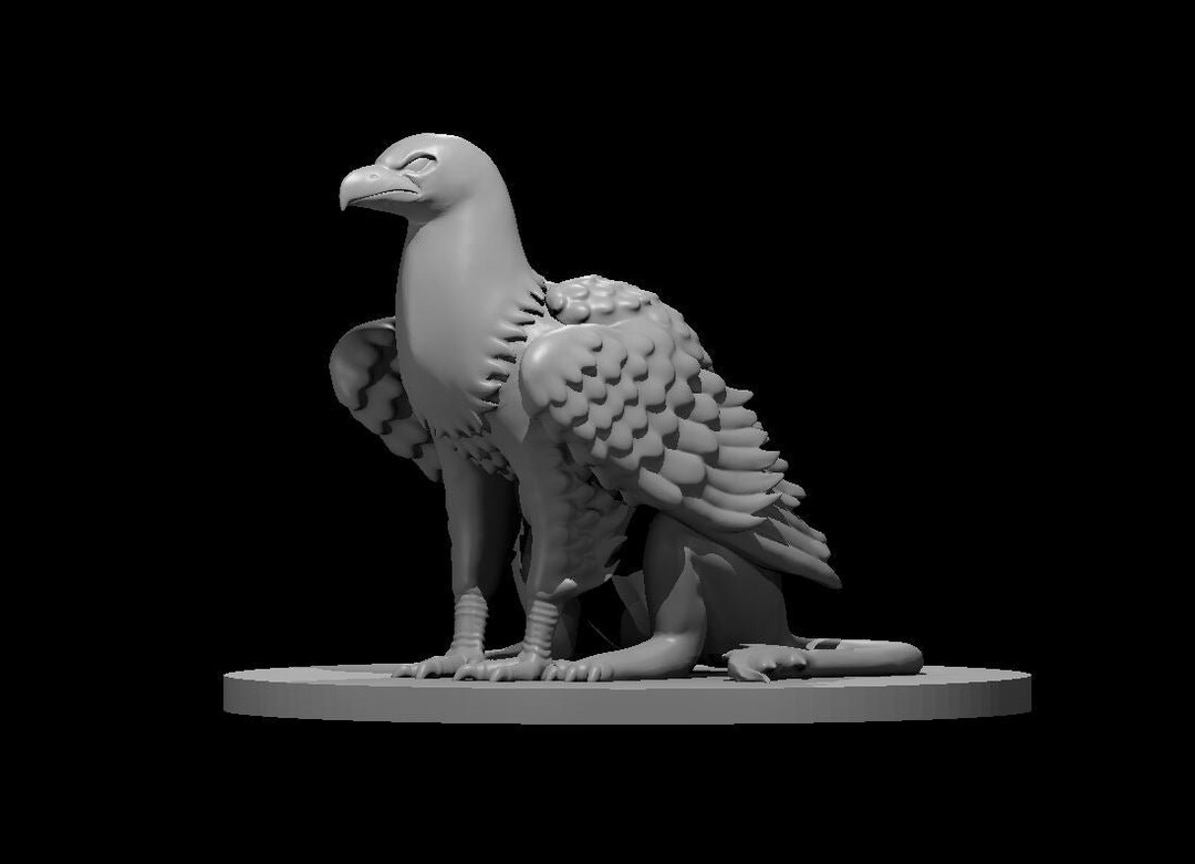 Griffon Sitting Cartoony - DND - Pathfinder - Dungeons & Dragons - RPG ...