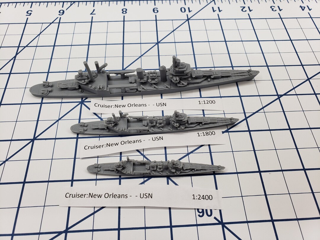 Cruiser - New Orleans - USN - Wargaming - Naval Miniature - Tabletop ...