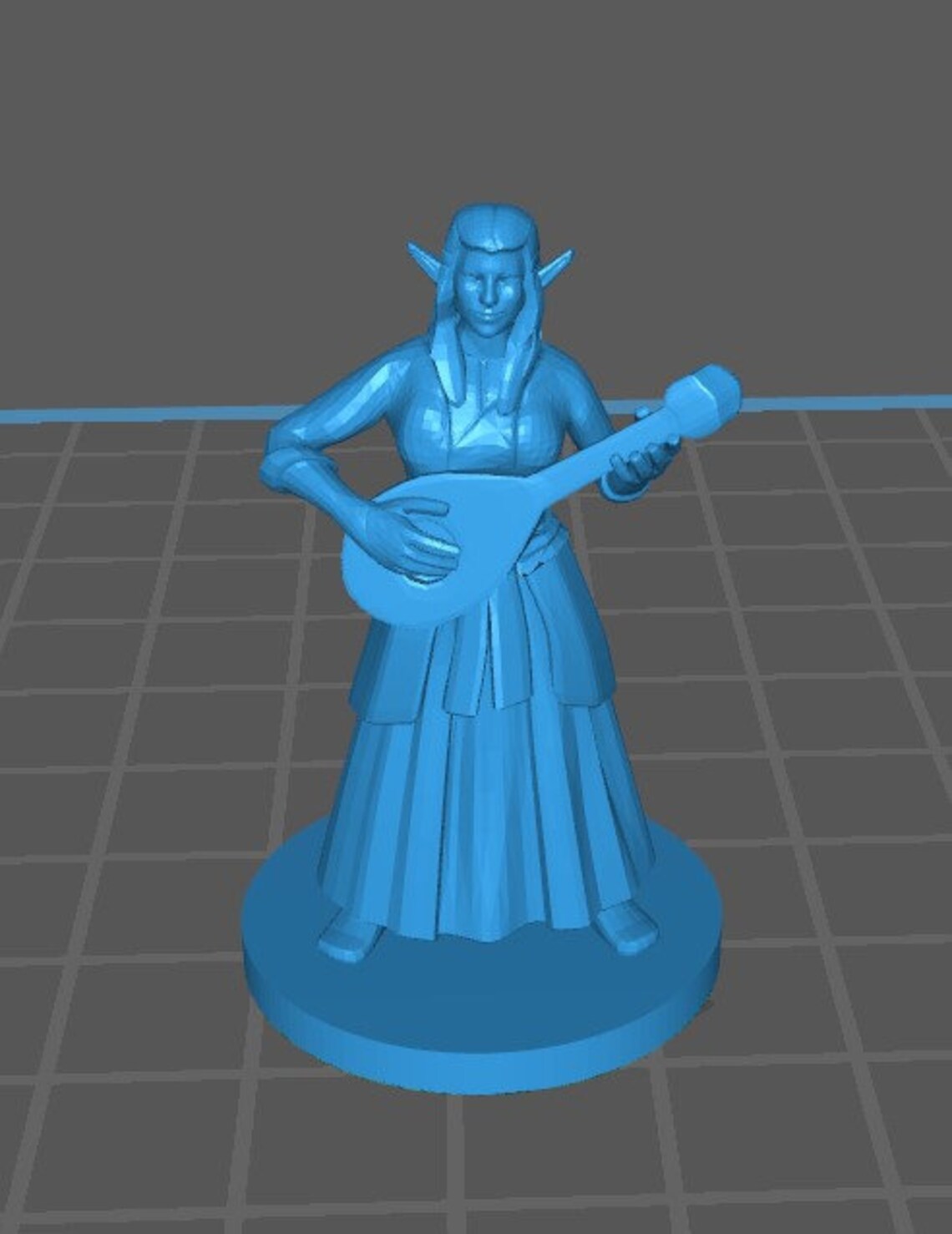 Elf Bard Mini DND Pathfinder Dungeons & Dragons RPG - Etsy