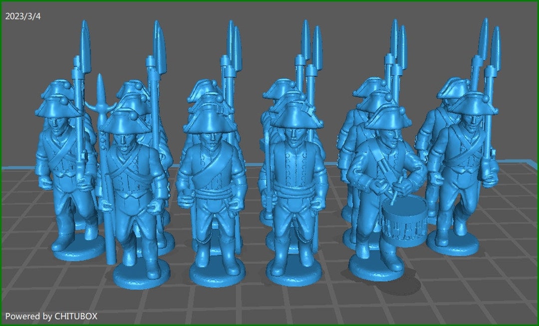 Prussian Musketeer Btg 1806-08 - 16 Mini - 28 Mm Scale - Great for ...