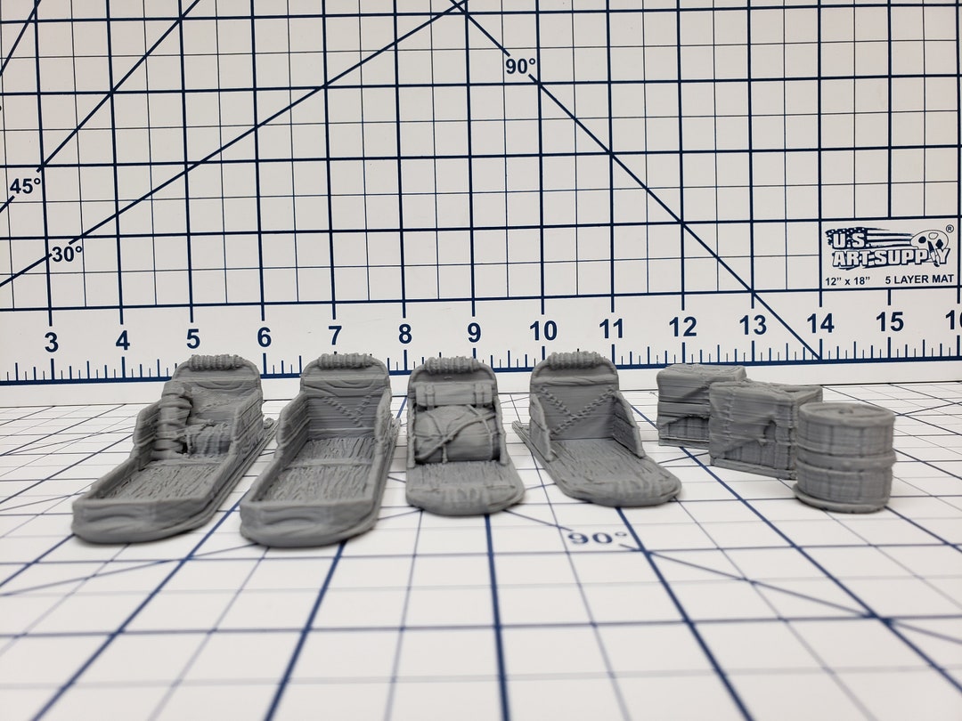 The Wilds of Wintertide - Dog Sleds and Cargo Set - Hero's Hoard - DND ...