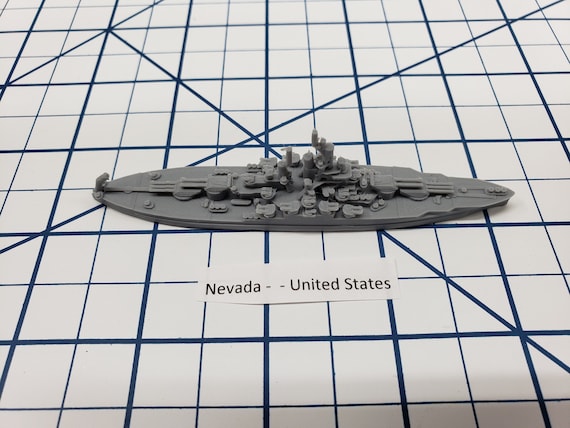 Miniature Toys Battleship Victory at Sea Warships Nevada 1944 Variant ...