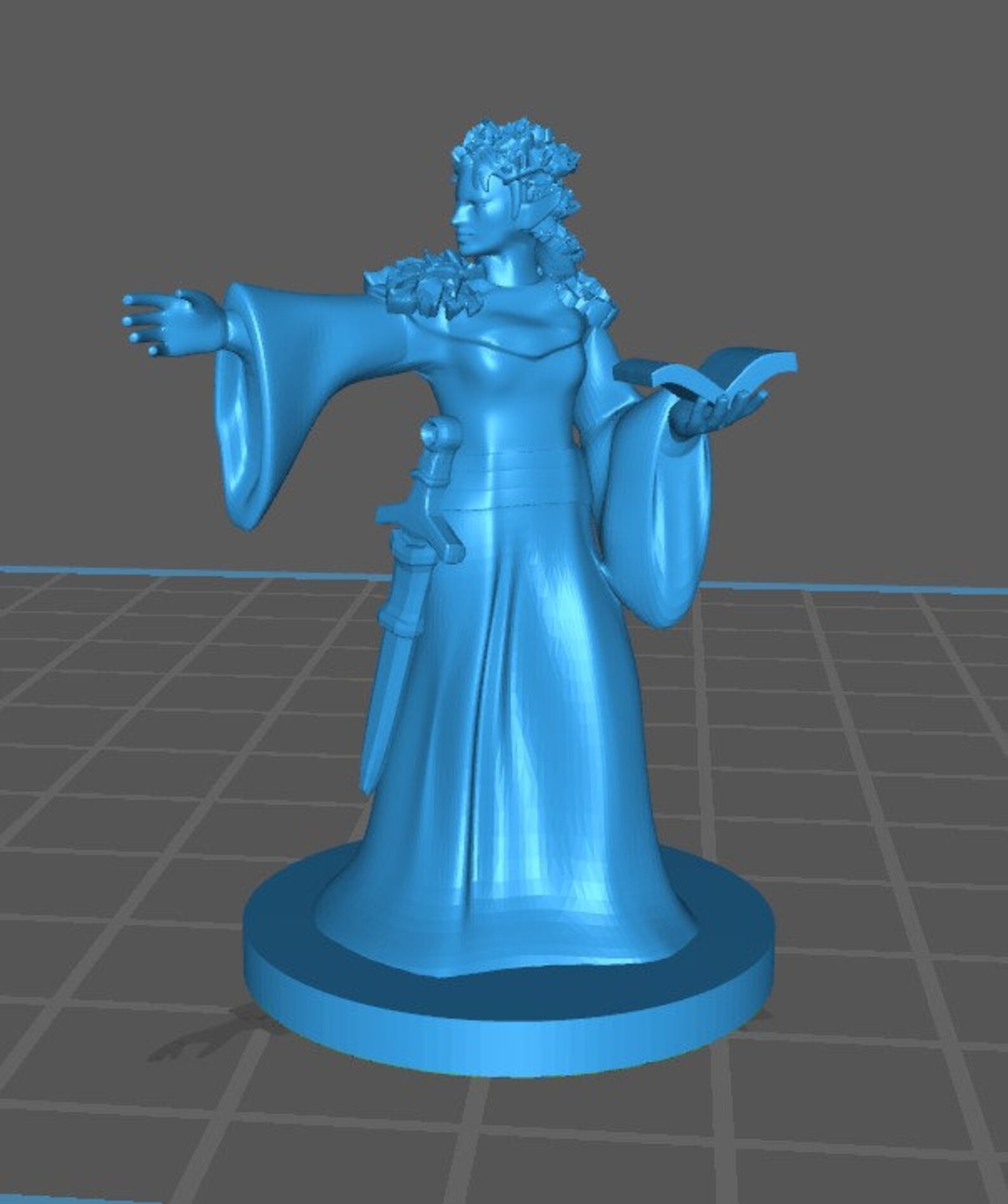 Elf Wizard Mini DND Pathfinder Dungeons & Dragons RPG | Etsy