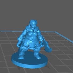 Dwarven Barbarian Mini - DND - Pathfinder - Dungeons & Dragons - RPG ...