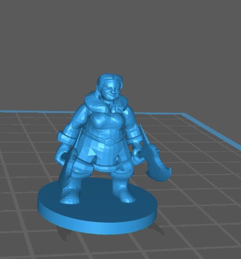 Dwarven Barbarian Mini DND Pathfinder Dungeons & Dragons - Etsy