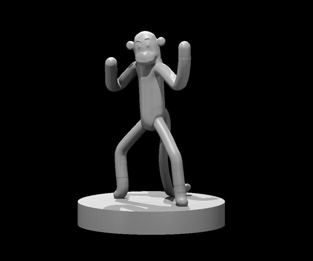 Sock Monkey Monk - DND - Pathfinder - Dungeons & Dragons - RPG ...