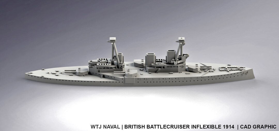 Inflexible 1914 - UK Royal Navy - Pre Dreadnought Era - Wargaming ...