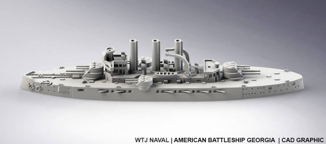 Georgia - US Navy - Pre Dreadnought Era - Wargaming - Naval Miniature ...