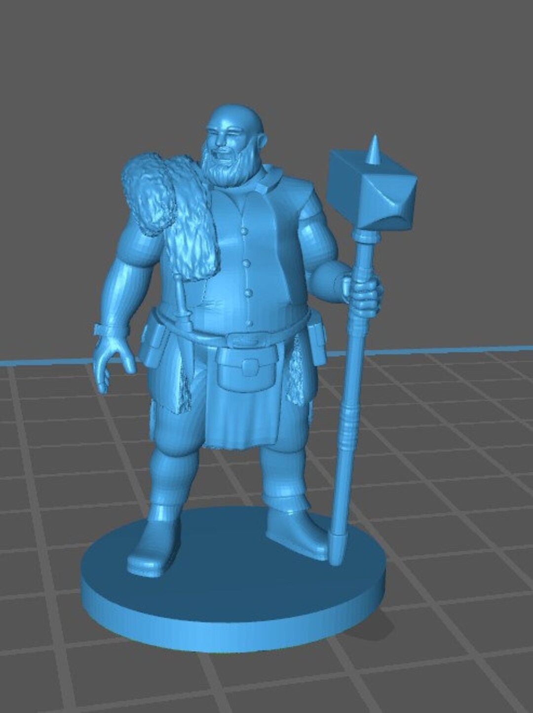 Human Male Barbarian Mini - DND - Pathfinder - Dungeons & Dragons - RPG ...