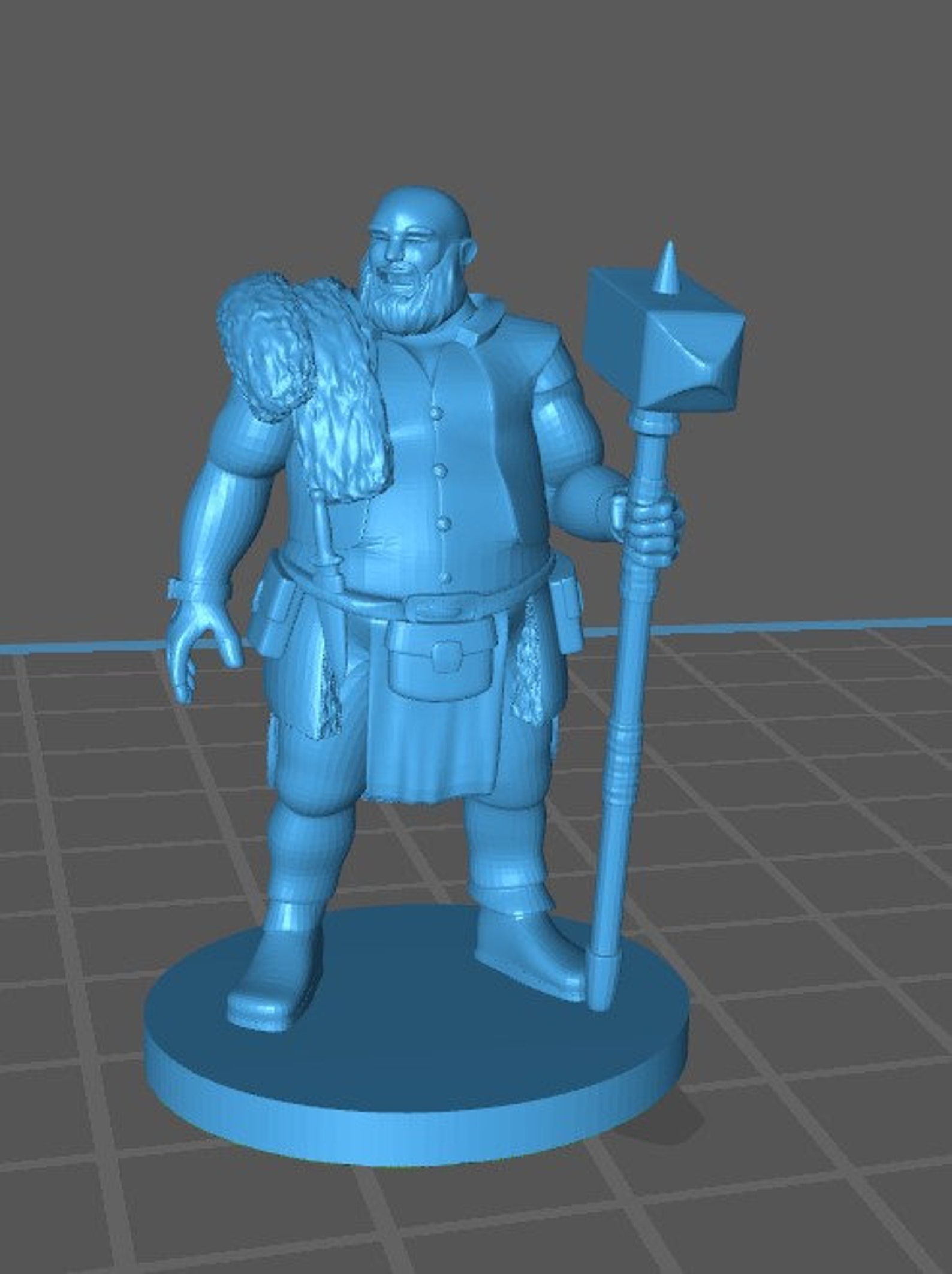 Human Male Barbarian Mini DND Pathfinder Dungeons & | Etsy