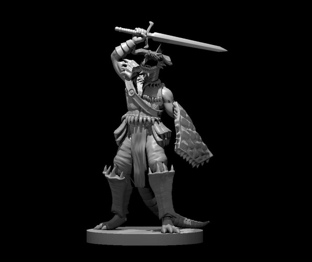 Half Dragon Chromatics Mini - DND - Pathfinder - Dungeons & Dragons ...