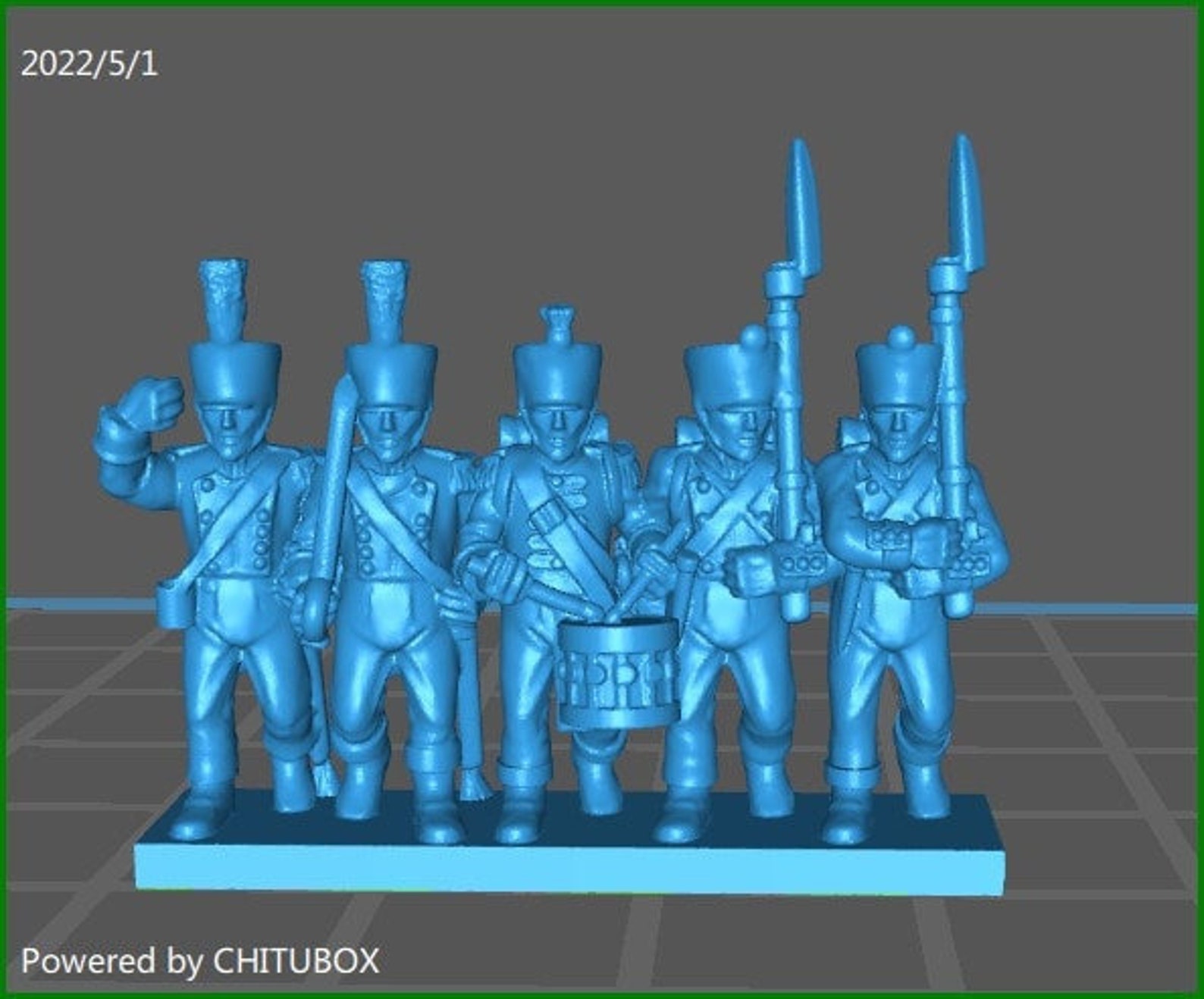 French /allied Line Infantry 1812 in Campaign Uniform - 15mm Epic Size ...