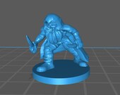 Dwarf Rogue Mini DND Pathfinder Dungeons & Dragons RPG - Etsy