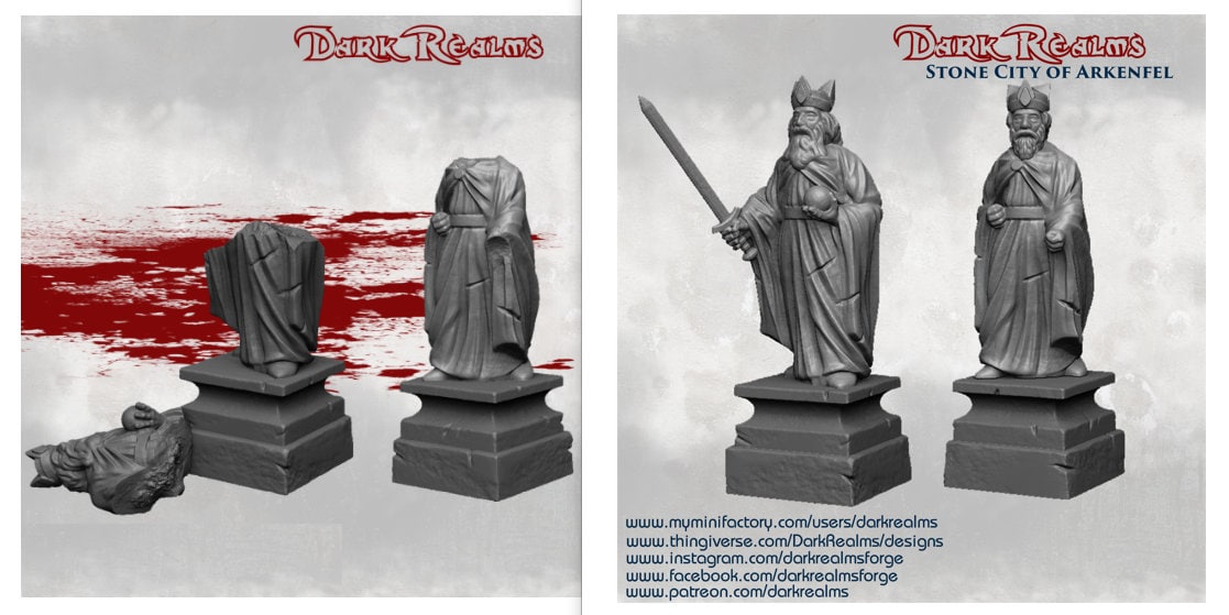 Statues and Ruins - DND - Dungeons & Dragons - RPG - Pathfinder ...