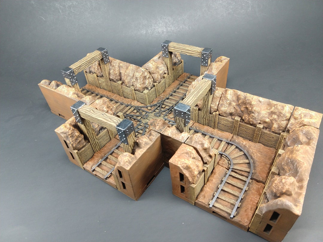 Mine Wall/cart Floors Starter Set 32 Pieces! - Openlock or Dragonlock ...