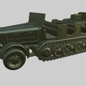 Breda 61 Artillery Tractor - Italian Army - 28mm Scale - Wargame3d - Etsy