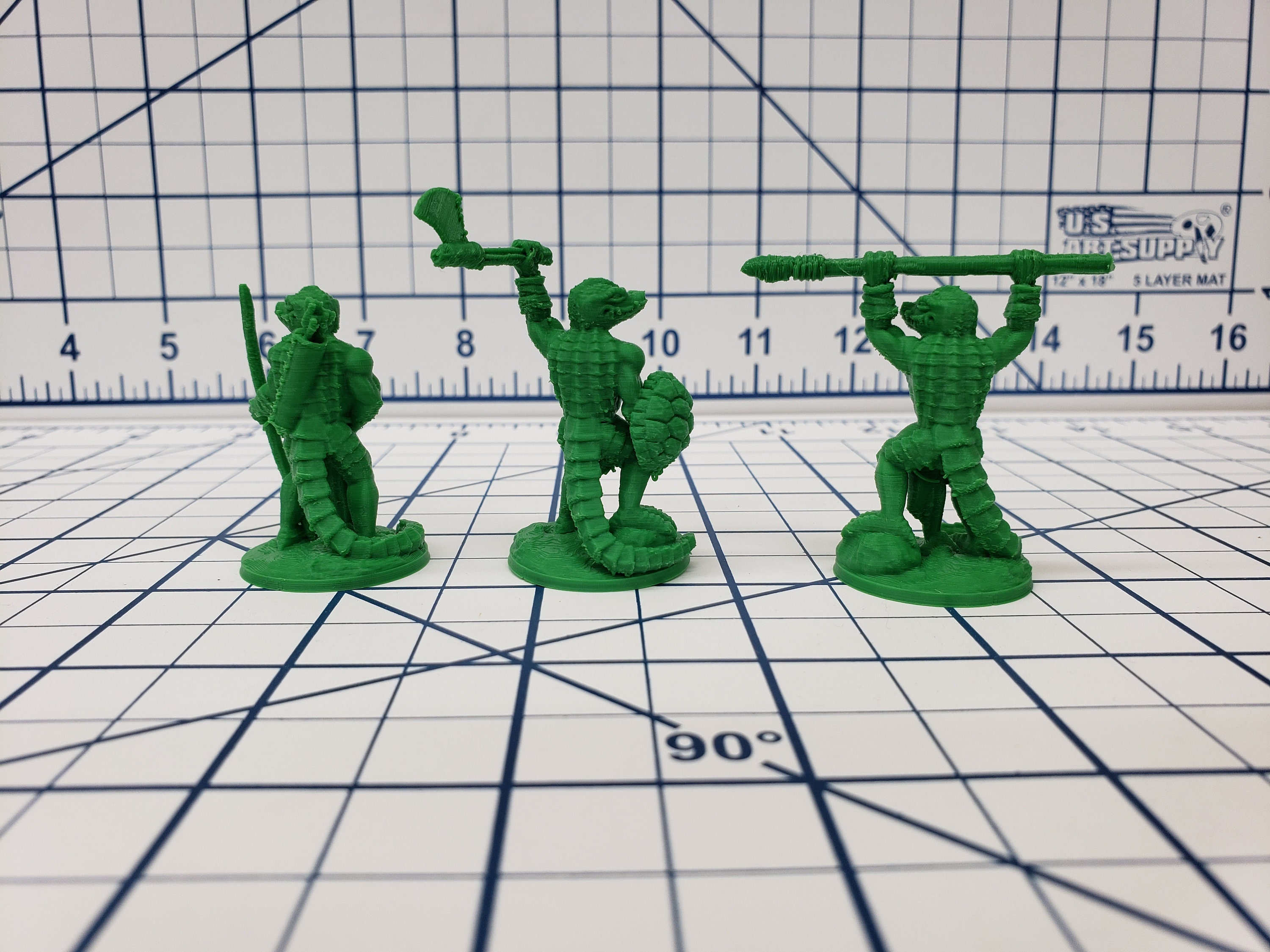 Lizardfolk Miniatures DND Pathfinder RPG Dungeon & | Etsy