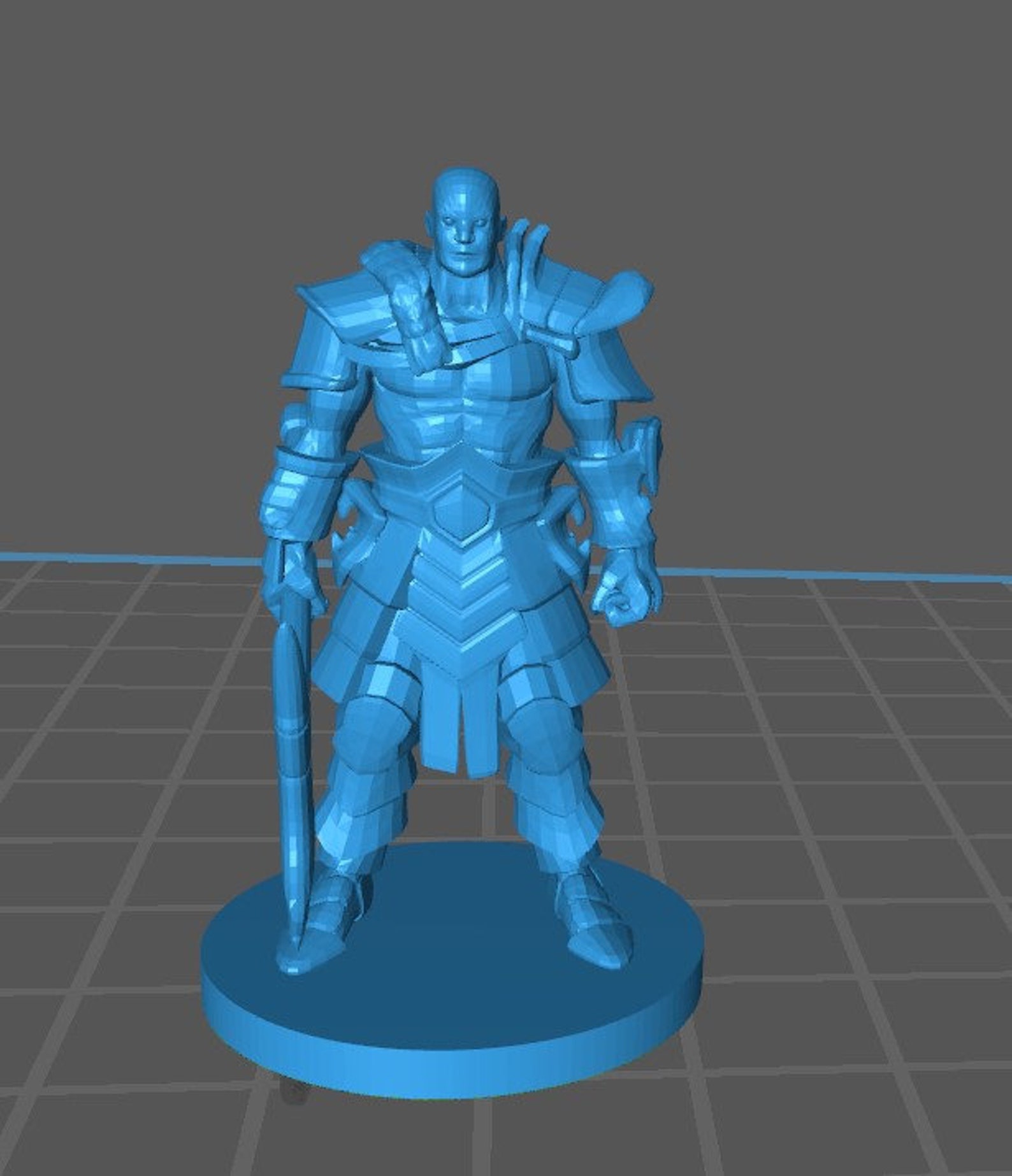 Human Male Barbarian Mini DND Pathfinder Dungeons & - Etsy