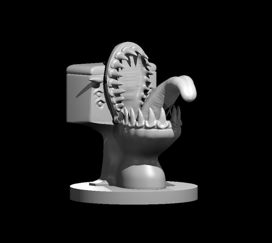 Toilet Mimic Mini - DND - Pathfinder - Dungeons & Dragons - RPG ...