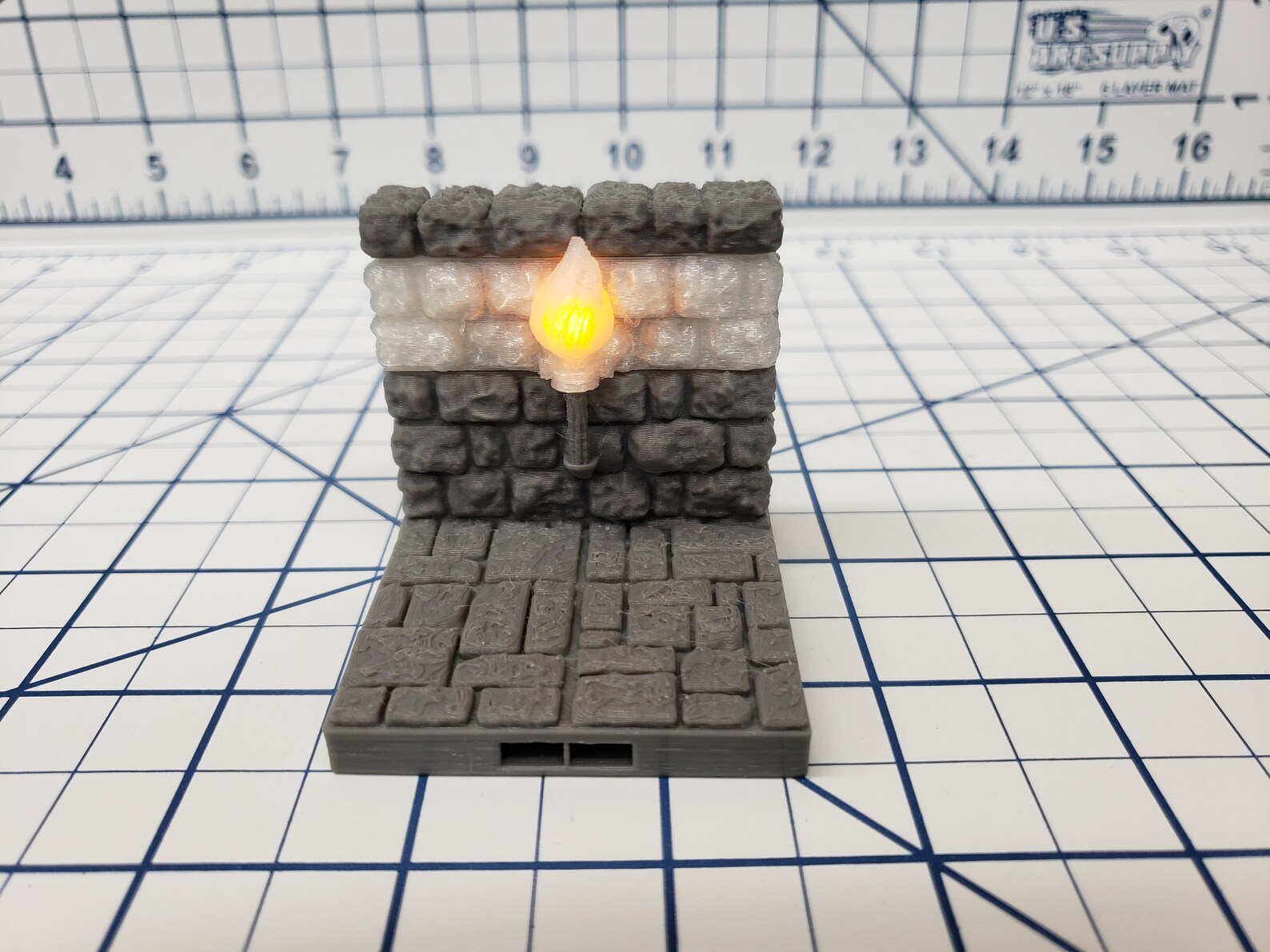 Castle Style LED Torch Wall Tiles Dragonlock DND - Etsy