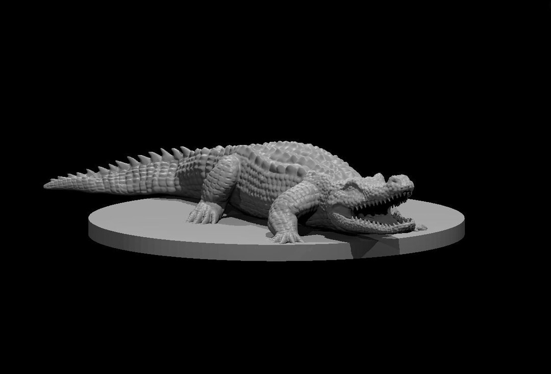 Crocodile Mini - DND - Pathfinder - Dungeons & Dragons - RPG - Tabletop ...