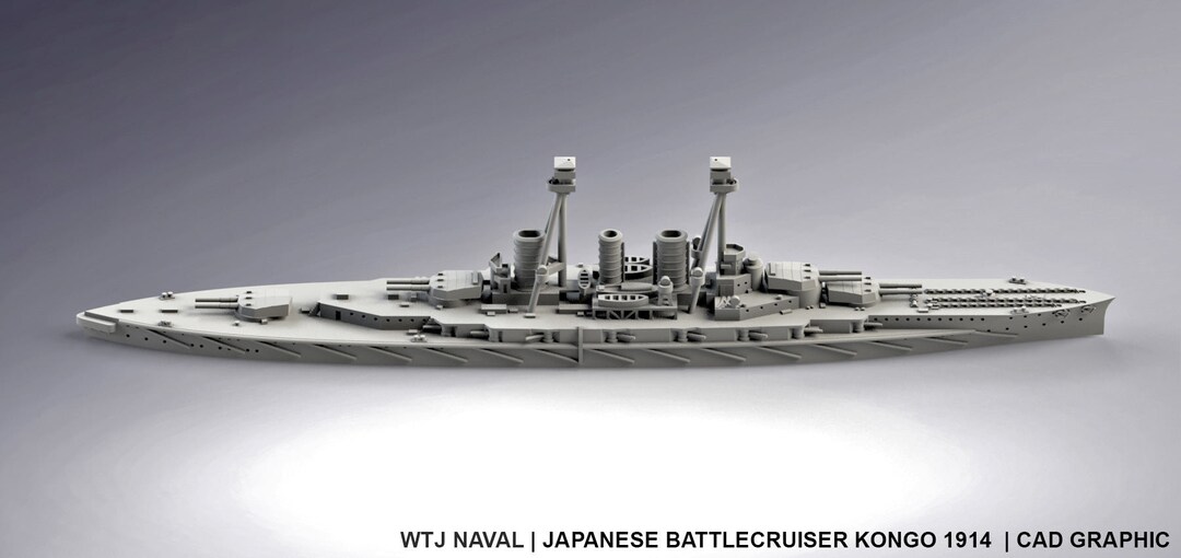 Kongo 1914 - IJN - Pre Dreadnought Era - Wargaming - Naval Miniature ...