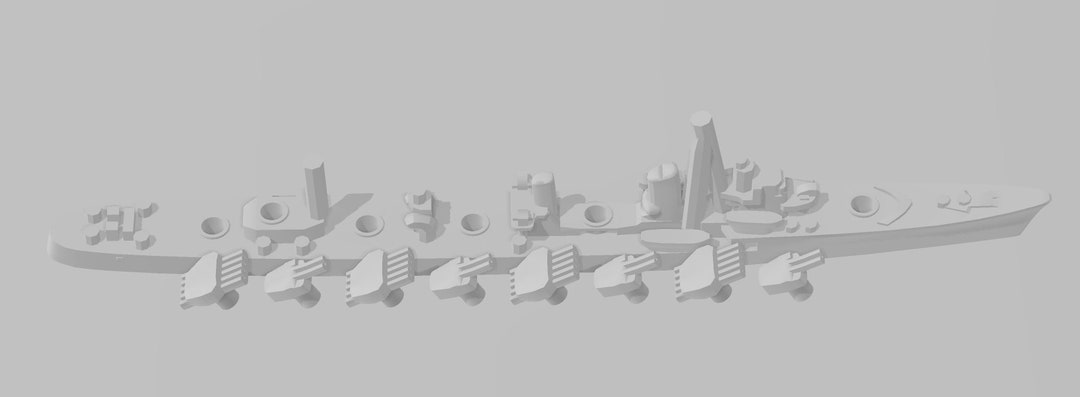 Shimakaze - IJN - Rotating Turret - Wargaming - Naval Miniature - Etsy
