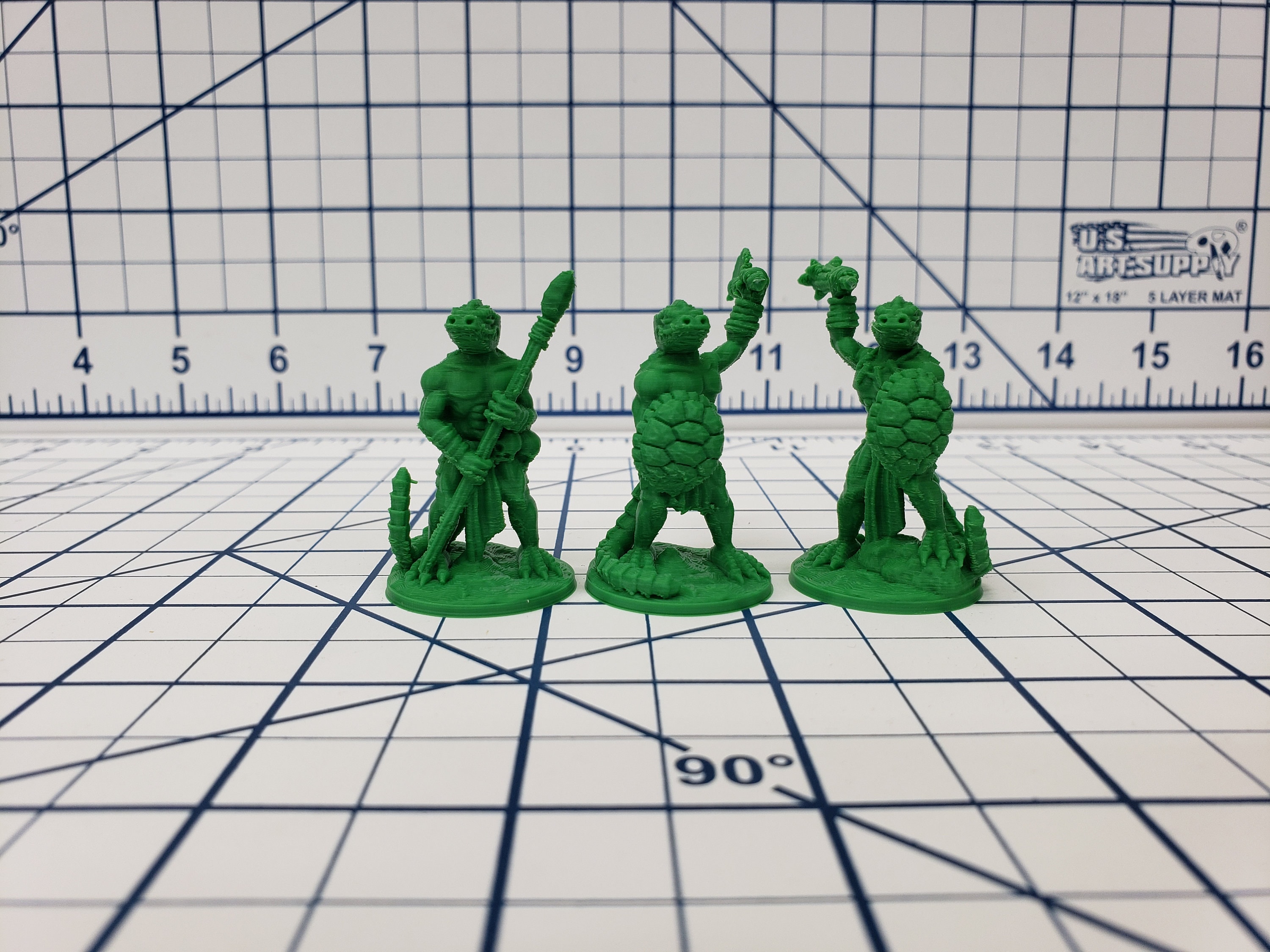 Lizardfolk Miniatures DND Pathfinder RPG Dungeon & | Etsy