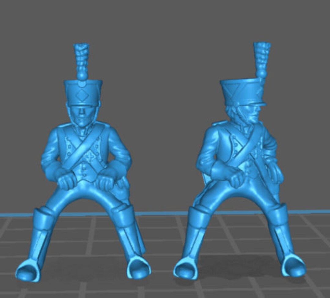 French Train Mounted Conductors (2) - Great for Table Top War Games and ...