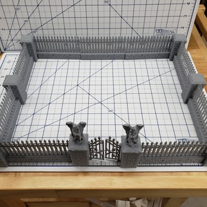 Cemetery Gate and Walls Set - Dragonlock - DND - Pathfinder - RPG ...
