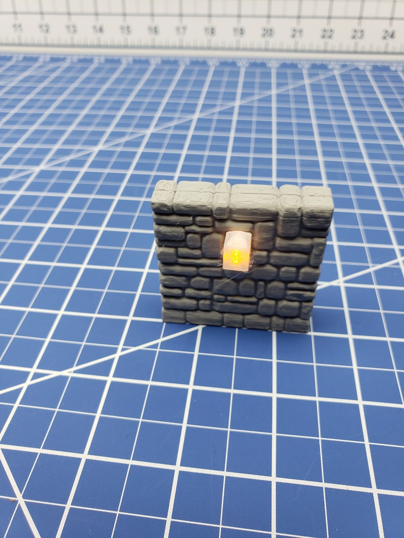 Stone Torch Wall Dragonshire Building Fat Dragon Games | Etsy