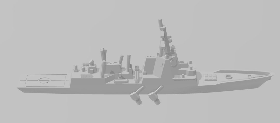 Hobart - UK Royal Navy - Rotating Turret - Wargaming - Naval Miniature ...
