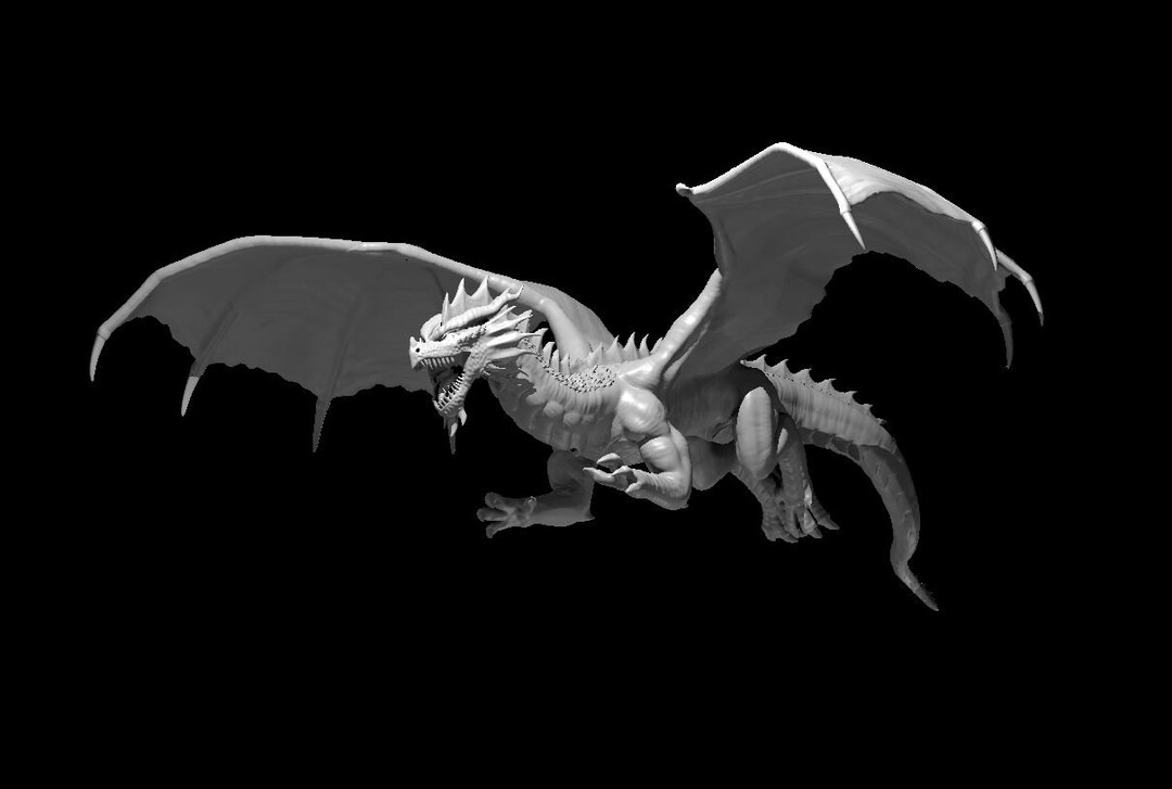 Red Dragon Ancient Chromatic Mini - DND - Pathfinder - Dungeons ...