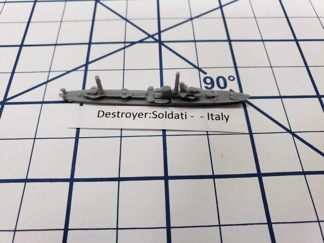 Destroyer - Soldati Class - Italian Navy - Wargaming - Naval Miniature ...