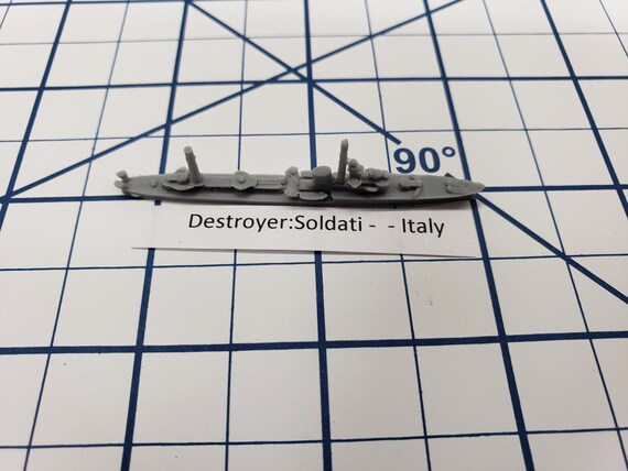 Destroyer Soldati Class Italian Navy Wargaming Axis | Etsy