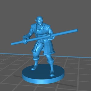 Elf Monk Mini - DND - Pathfinder - Dungeons & Dragons - RPG - Tabletop ...