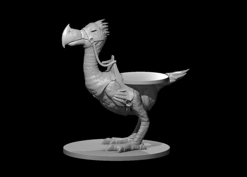Axe Beak Mount W/slot for Mini - DND - Pathfinder - Dungeons & Dragons ...