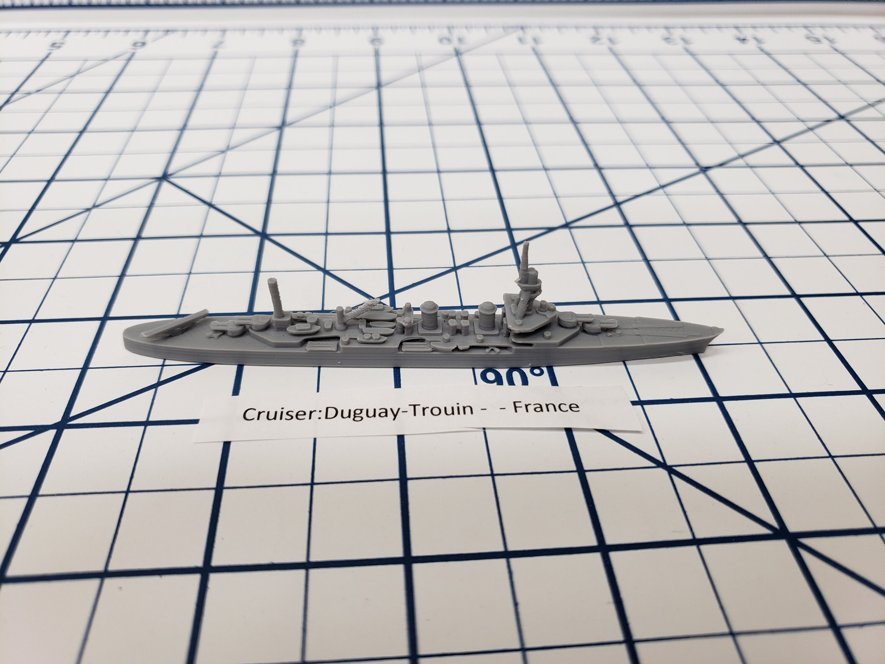 Cruiser Duguay-trouin French Navy Wargaming Axis and - Etsy