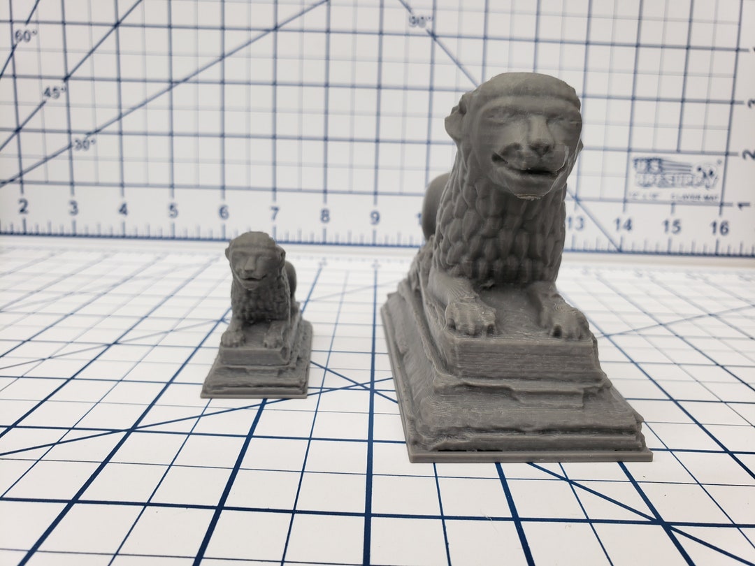 Lion Statue - Openforge - DND - Pathfinder - RPG - Dungeon & Dragons ...