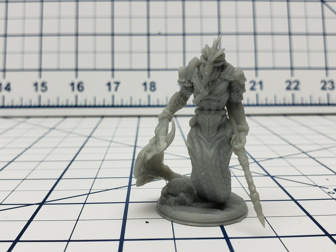 Merrow Mini - Savage Atoll - Hero's Hoard - DND - Pathfinder - Dungeons ...