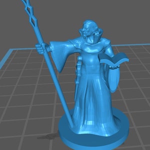 Elf Wizard Mini - DND - Pathfinder - Dungeons & Dragons - RPG ...