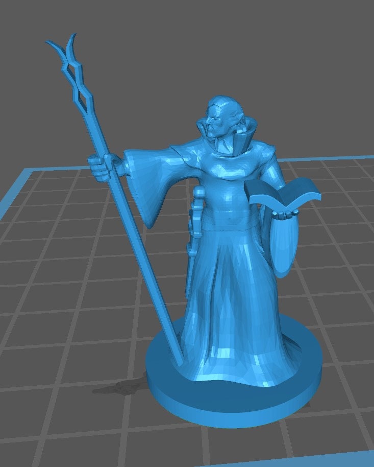 Elf Wizard Mini DND Pathfinder Dungeons & Dragons RPG - Etsy
